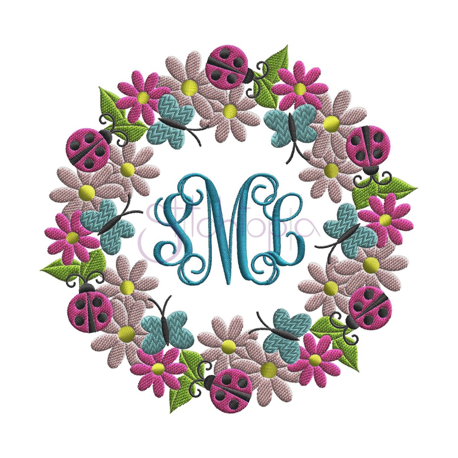 Spring Filled Embroidery Frame - 8 Sizes 10 Formats PES DST JEF Digital ...