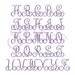 Phoebe Monogram Set 5, 6, 7 Digital Machine Embroidery Font Alphabet ...
