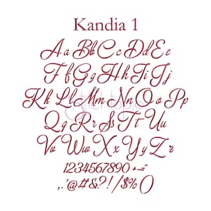 Script Embroidery Font Bundle #2 - 10 Embroidery FONTS - 5 Formats ...