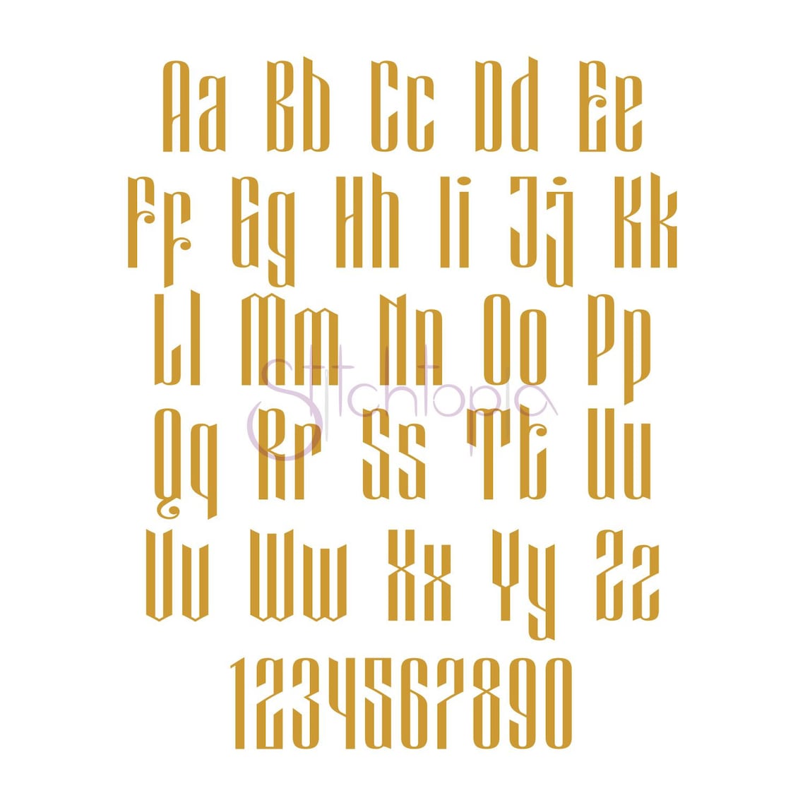 EMBROIDERY Monogram Font Bundle 2 10 Machine Embroidery - Etsy