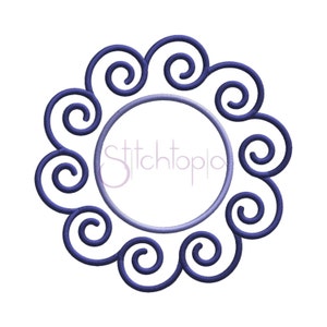 Ocean Waves Applique Frame - 6 Sizes 10 Formats DST EXP PES Digital ...