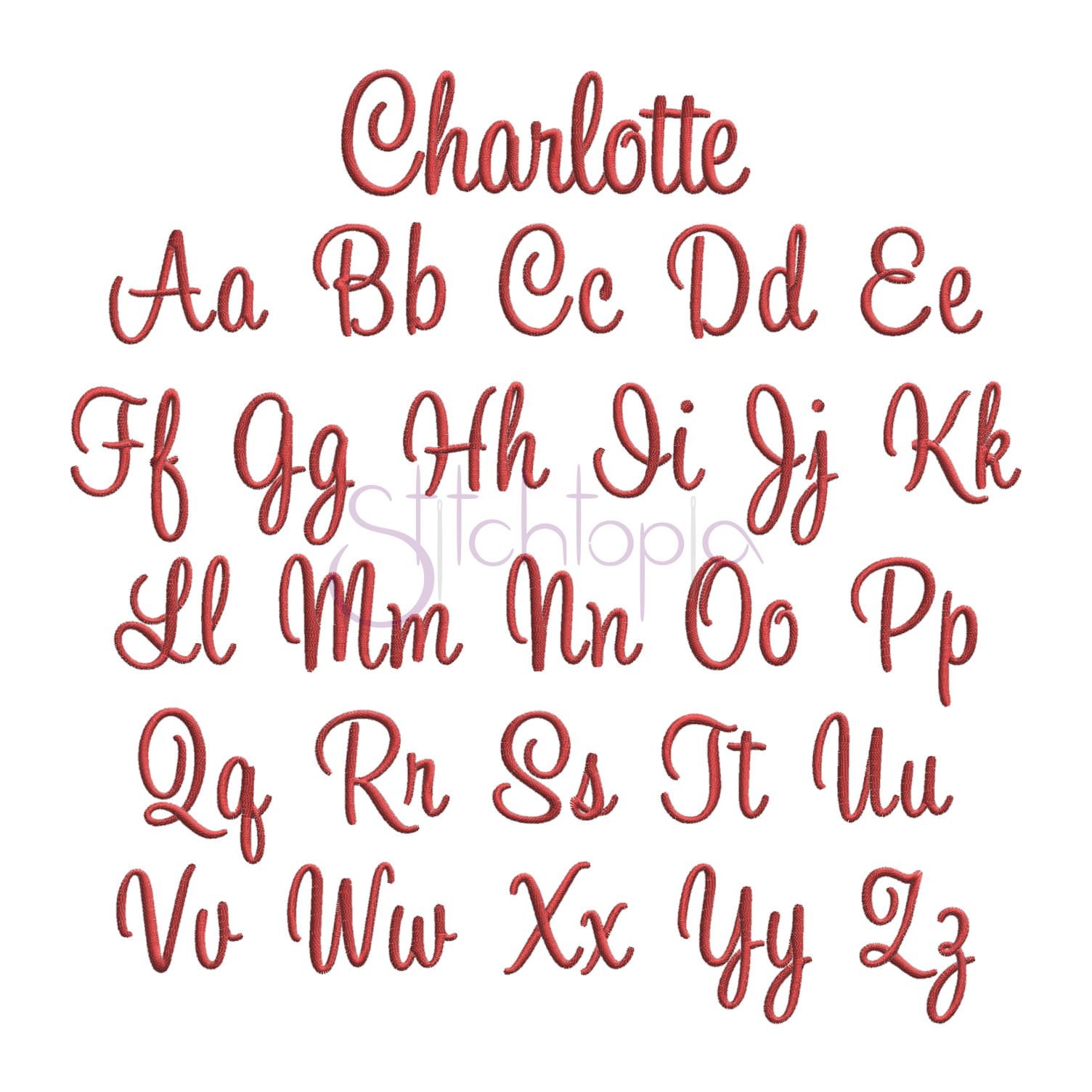 Script Embroidery Font Bundle #1 - 10 Embroidery Fonts - Formats ...