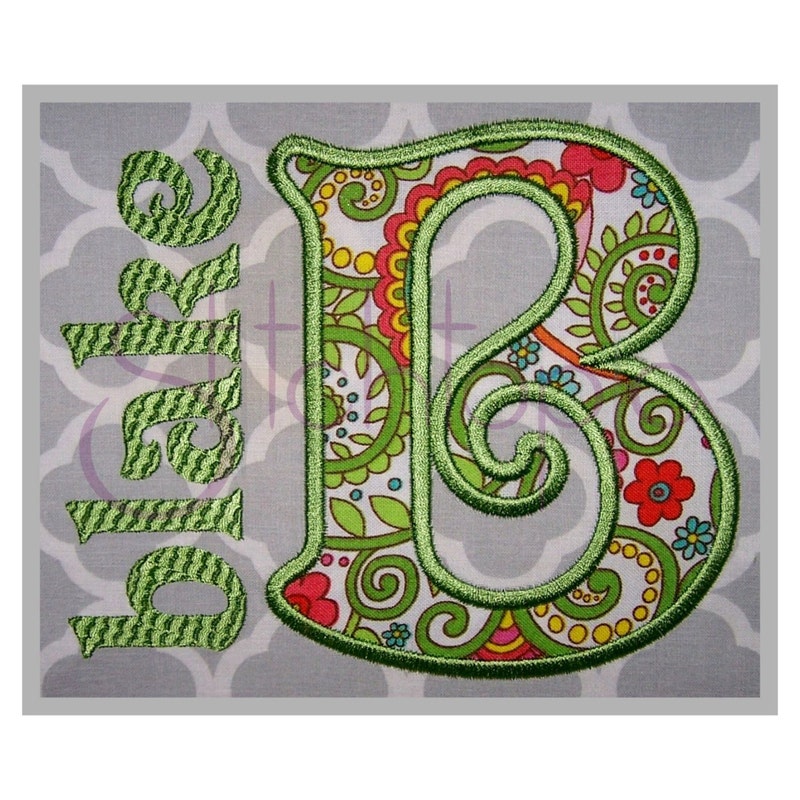 Embroidery Applique Letters - Etsy