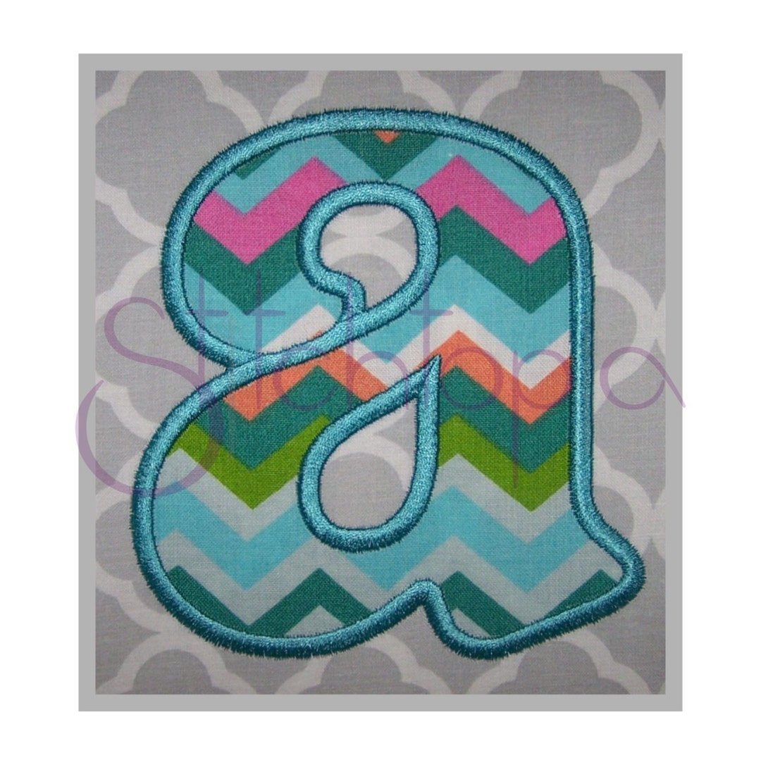 Logan Applique Monogram Set – 5", 6″, 7" - Lowercase Only - 11 Formats ...