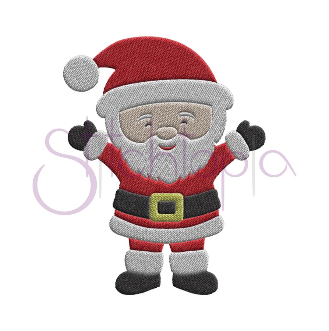 Christmas Santa Embroidery Design - Digital Machine Instant Download ...