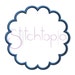 Scalloped Circle Applique Frame - 8 Sizes 10 Formats PES DST SHV ...