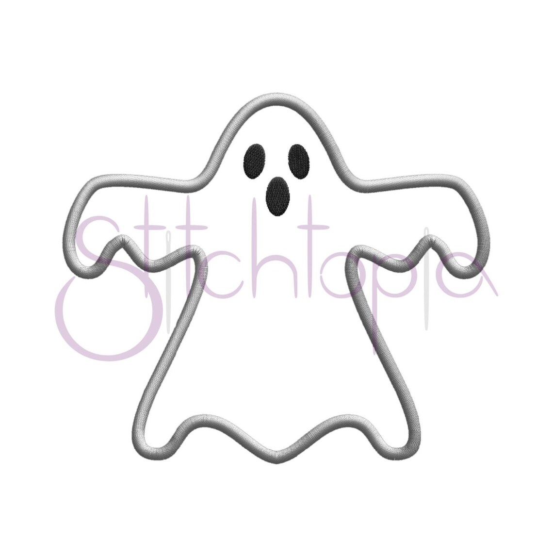 Halloween Ghost Applique Design 8 Sizes 10 Formats PES DST - Etsy