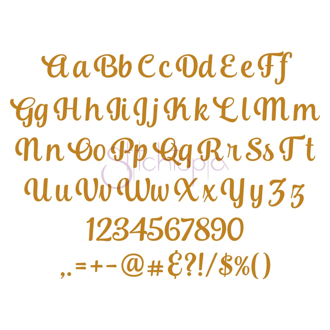 Script Embroidery Font Bundle 5 10 Embroidery FONTS 5 | Etsy