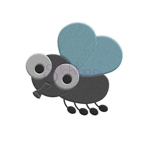Cute Bugs Housefly Embroidery Design 8 Sizes Each 10 Formats | Etsy