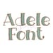 Adele Filled Embroidery Font 1" 1.5" 2" 2.5" 3" - 11 Formats 5 Sizes ...