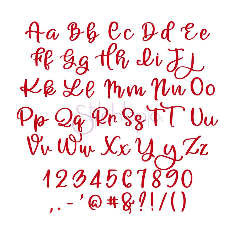 Script Embroidery Font Bundle #5 - 10 Embroidery FONTS - 5 Formats ...