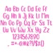 Cotton Candy Embroidery Font .75 1 1.25 1.5 2 Formats: Bx Dst Exp Hus ...