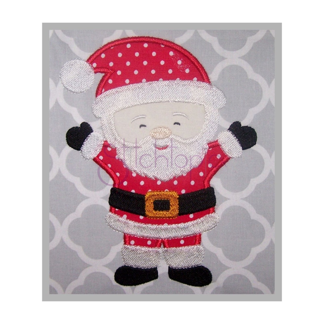 Christmas Santa Claus Applique Design Christmas Embroidery - Etsy