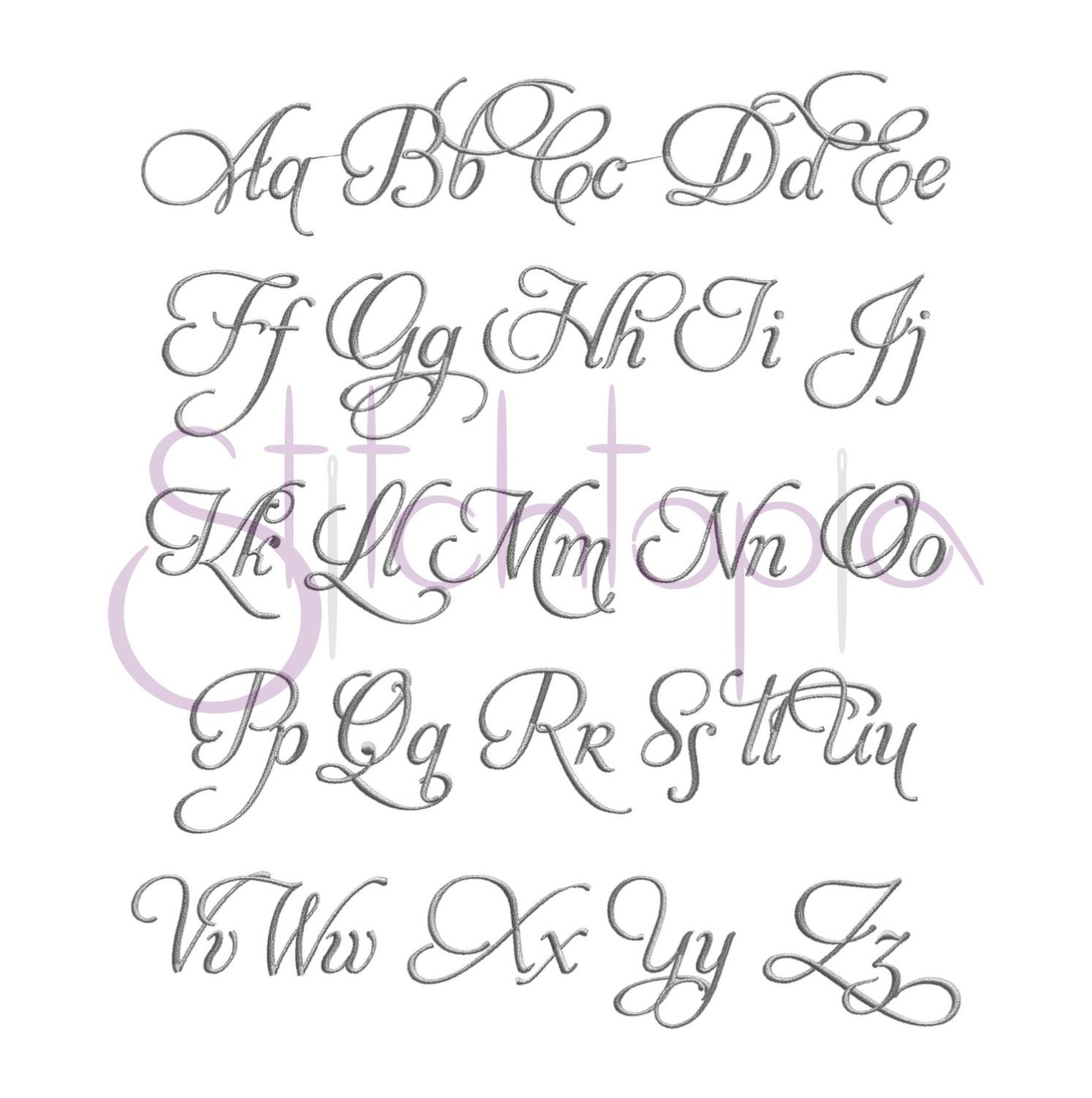 Emily Monogram Set 1 2 3 11 Formats PES - Etsy