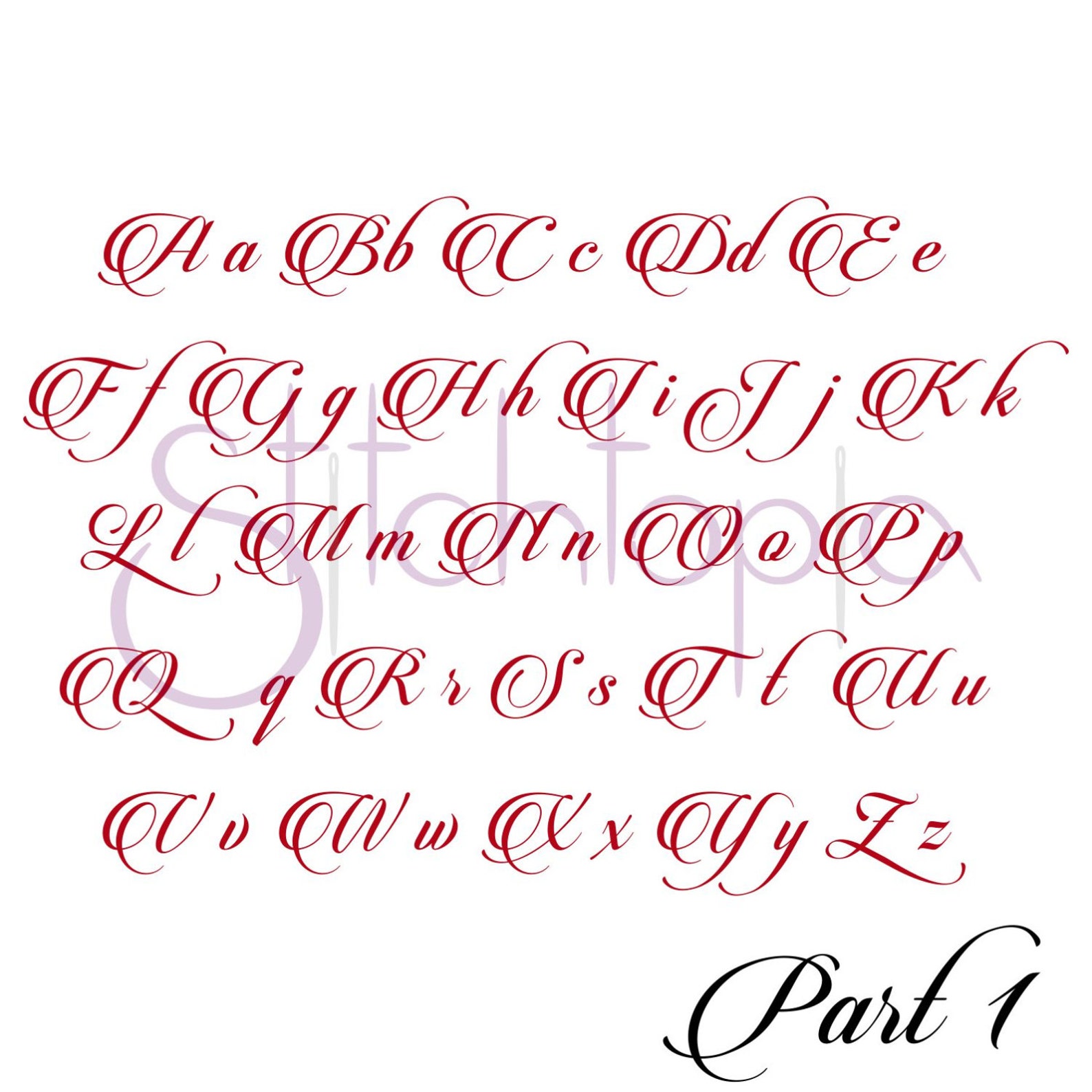 Faith 1 Monogram Set – 4", 5", 6″ - Digital Machine Embroidery Font ...