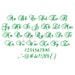 Swirl Script Embroidery Font 1" 1.25" 1.5" 2" 2.5" - Formats: Bx Dst ...