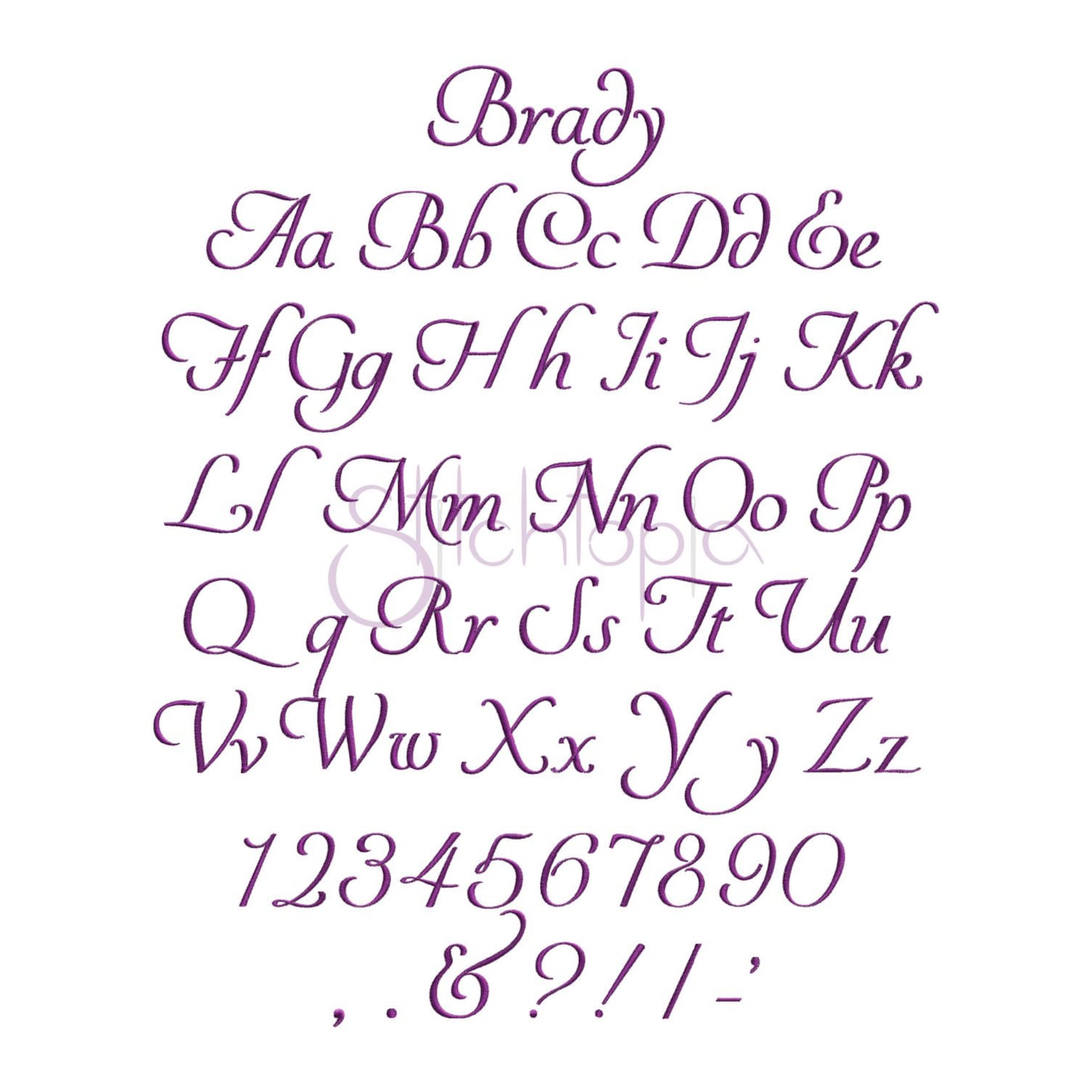 Script Embroidery Font Bundle 1 10 Embroidery FONTS | Etsy