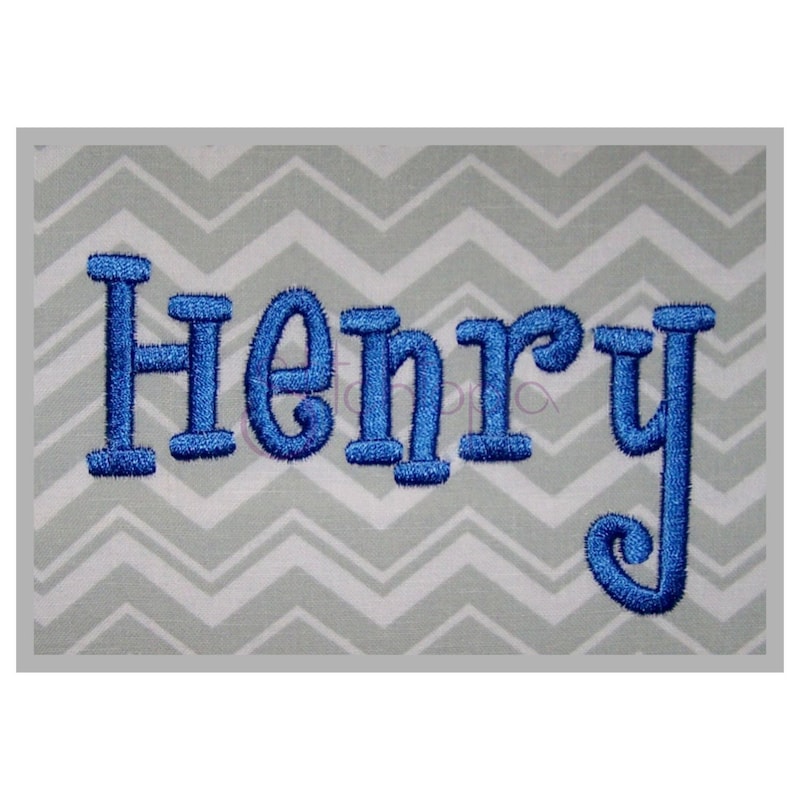 Henry Embroidery Design - Etsy