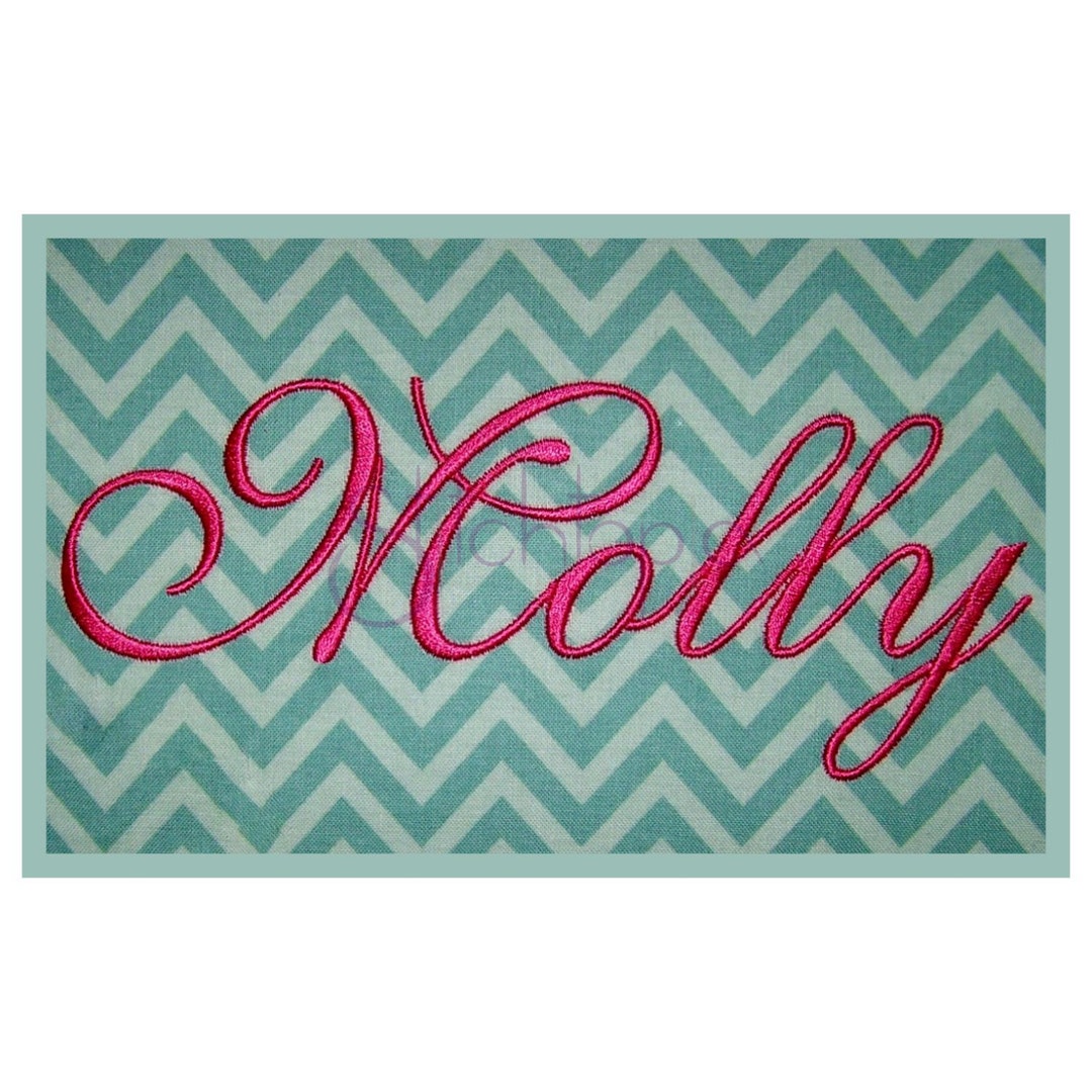 Molly Monogram Set – 1″, 1.5", 2″, 2.5", 3″- Digital Machine Embroidery ...