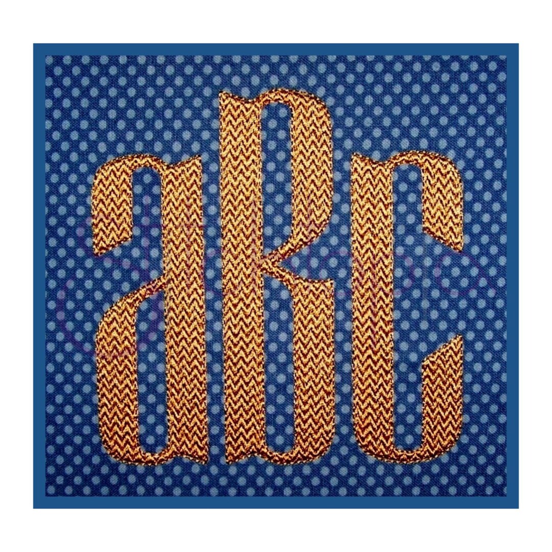Modern Monogram Set 3 4 5 6 7 Included Digital Machine Embroidery Font ...