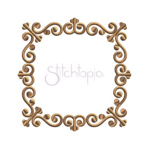 Victorian Square Embroidery Frame #1 - 7 Sizes 10 Formats Embroidery ...