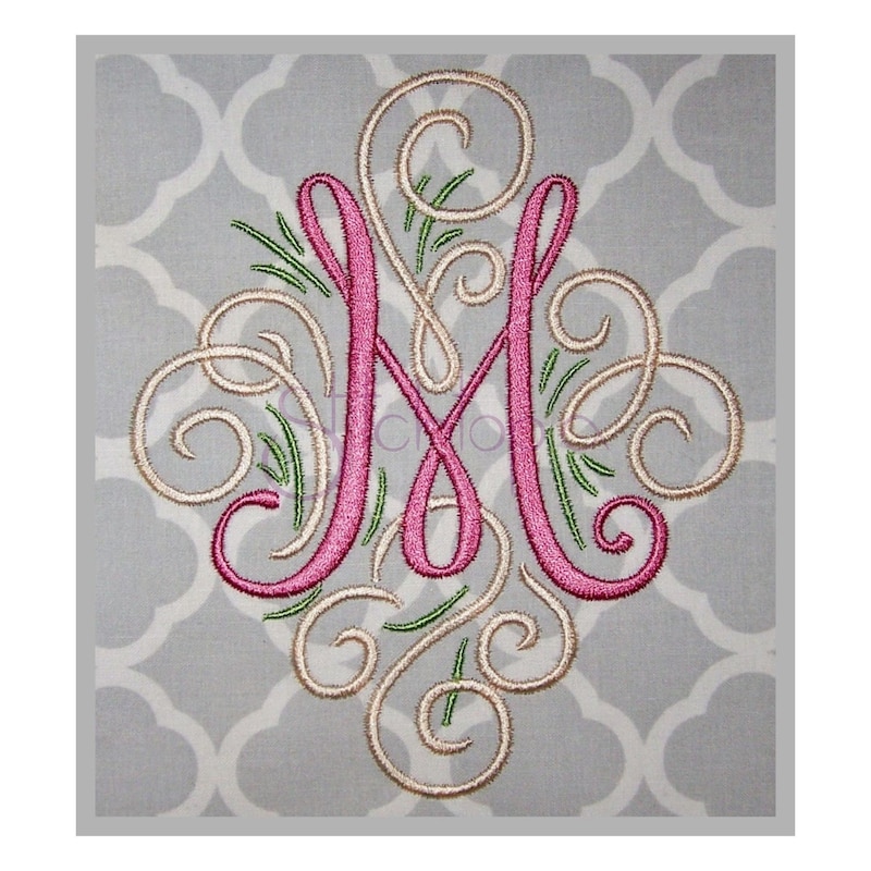 Curly Letter Embroidery - Etsy