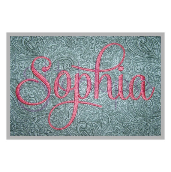 Sophia Embroidery Font Set 4 5 6 11 - Etsy