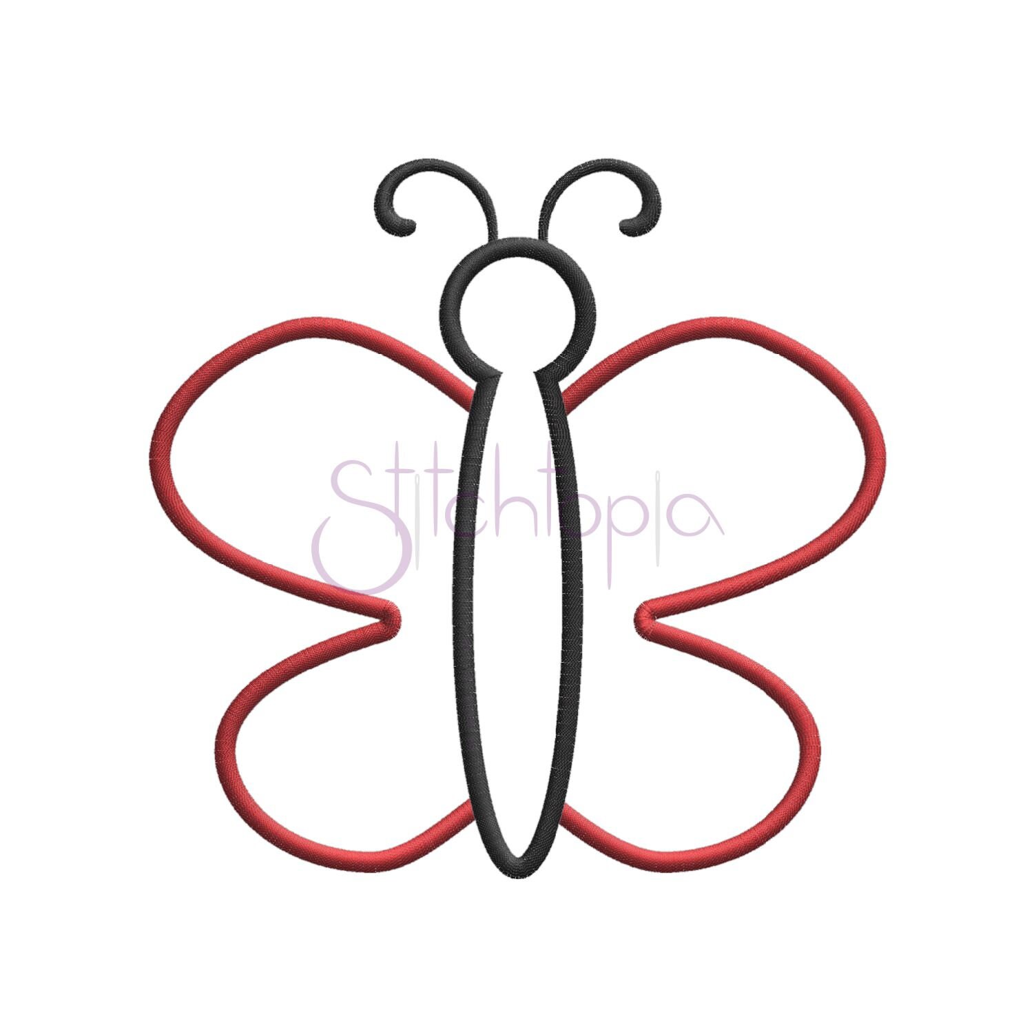 Butterfly Applique Design 8 Sizes 10 Formats PES DST JEF | Etsy