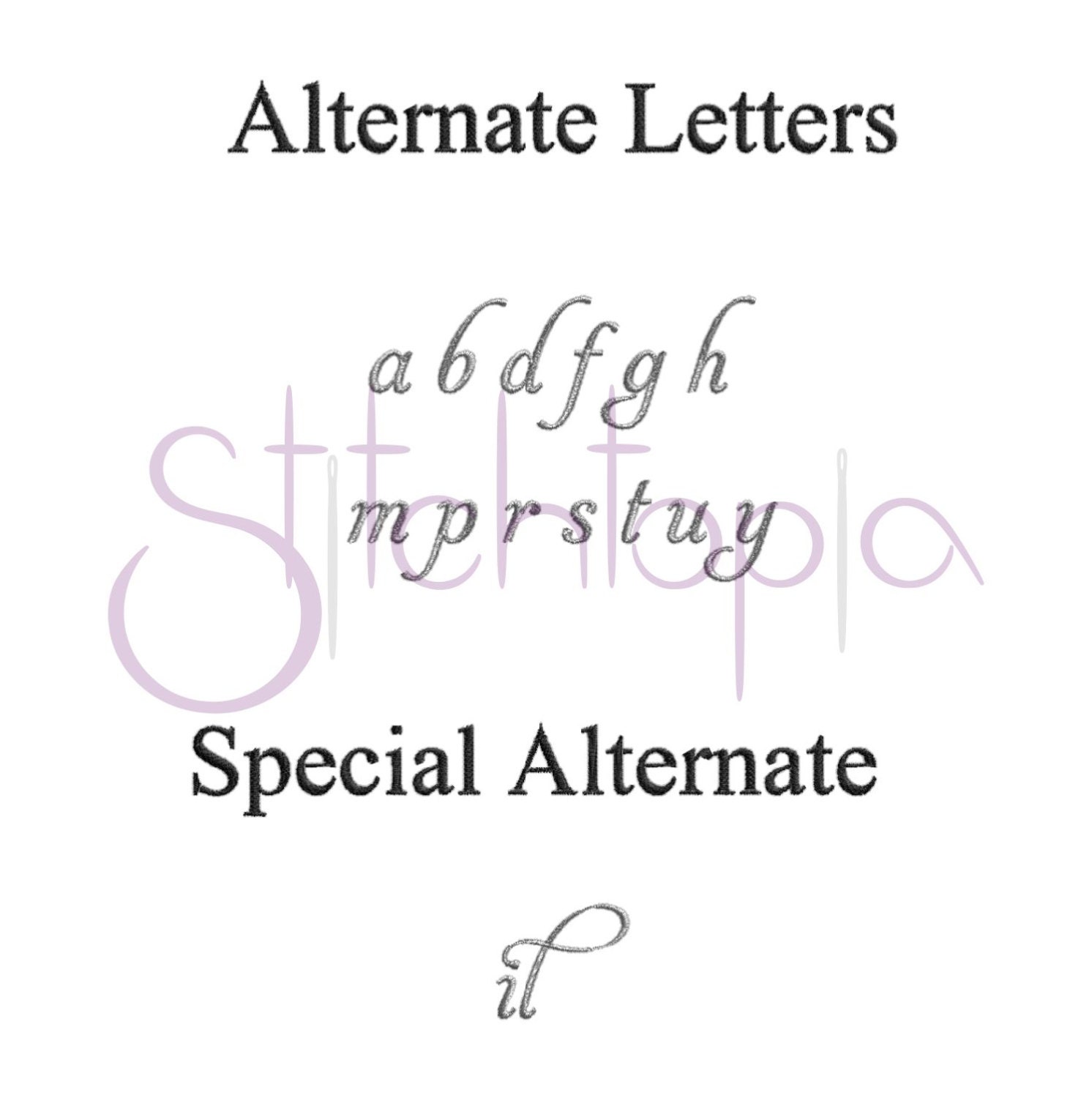 Emily Monogram Set - 1" 2" 3" - 11 Formats PES XXX BX Fonts Machine ...