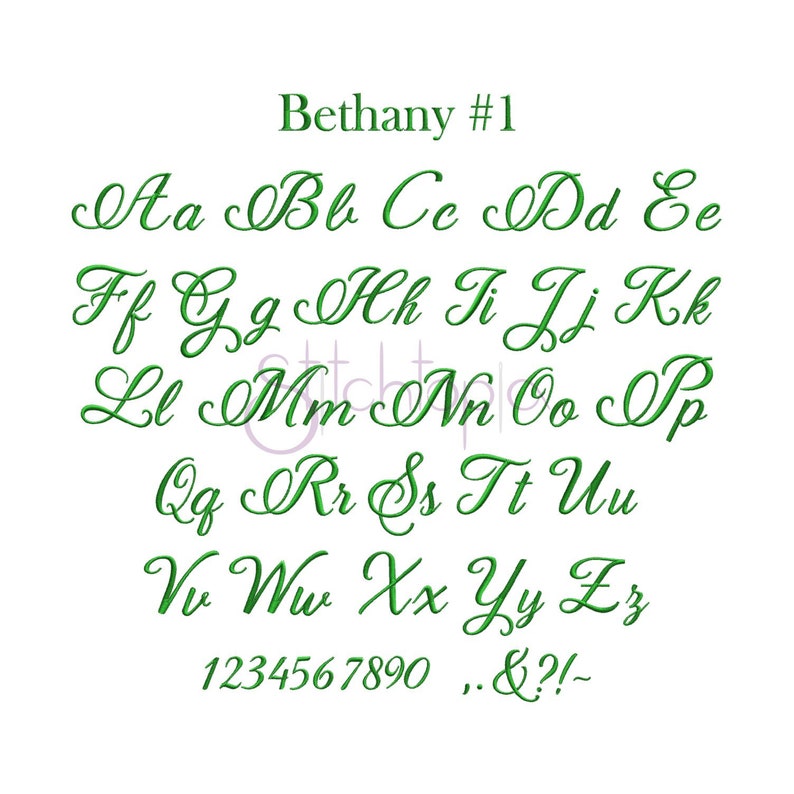 Script Embroidery Font Bundle 3 10 Embroidery FONTS - Etsy