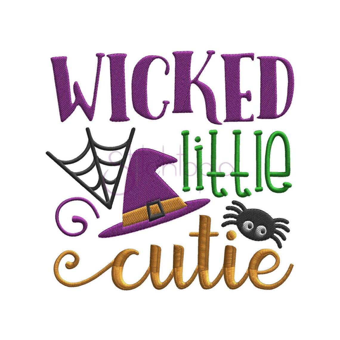 Wicked Little Cutie Embroidery Design - 6 Sizes 10 Formats Dst Exp Hus ...
