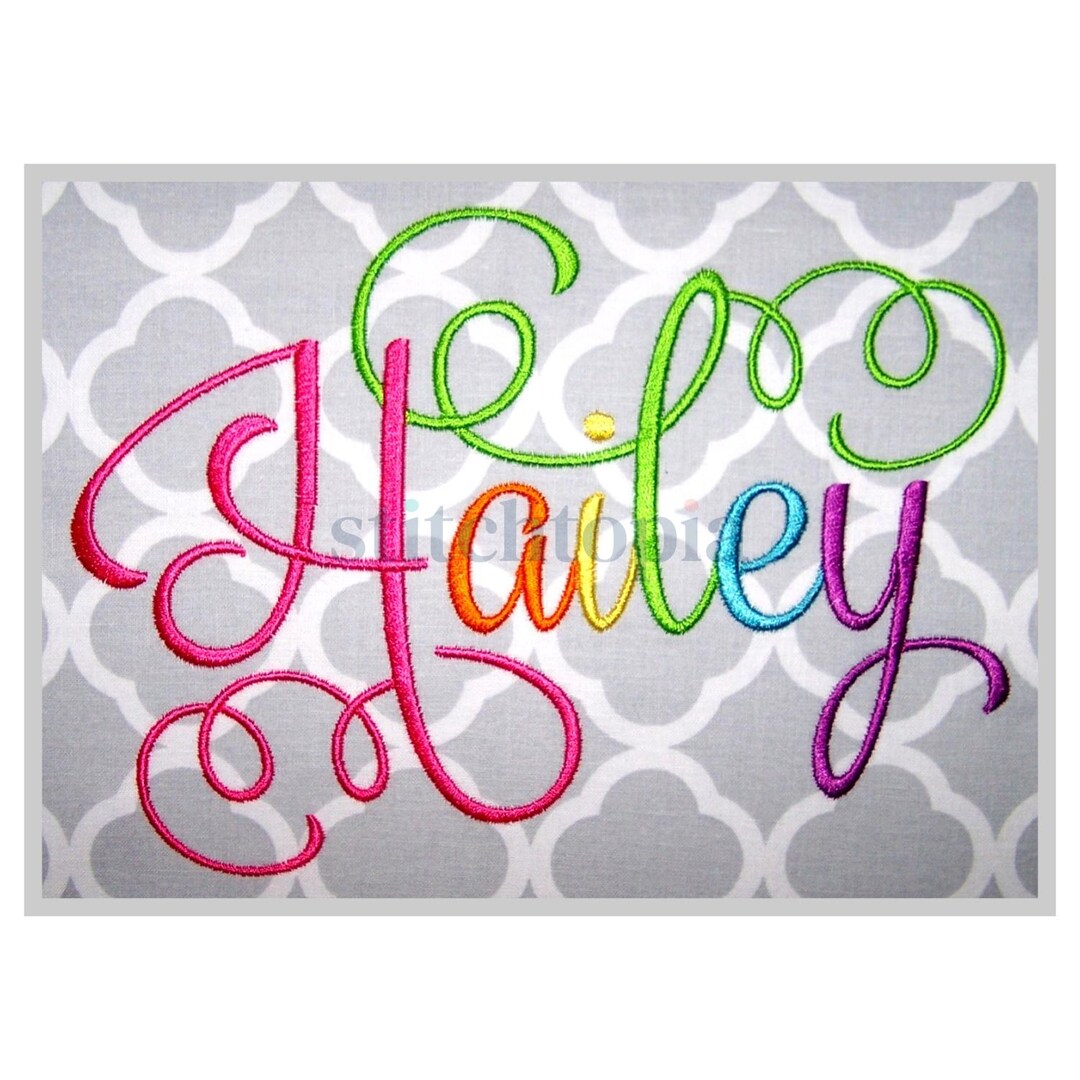 Hailey 1-4 Complete Set LARGE With Numbers & 10 Accents - 3.5" 4.5" 5.5 ...