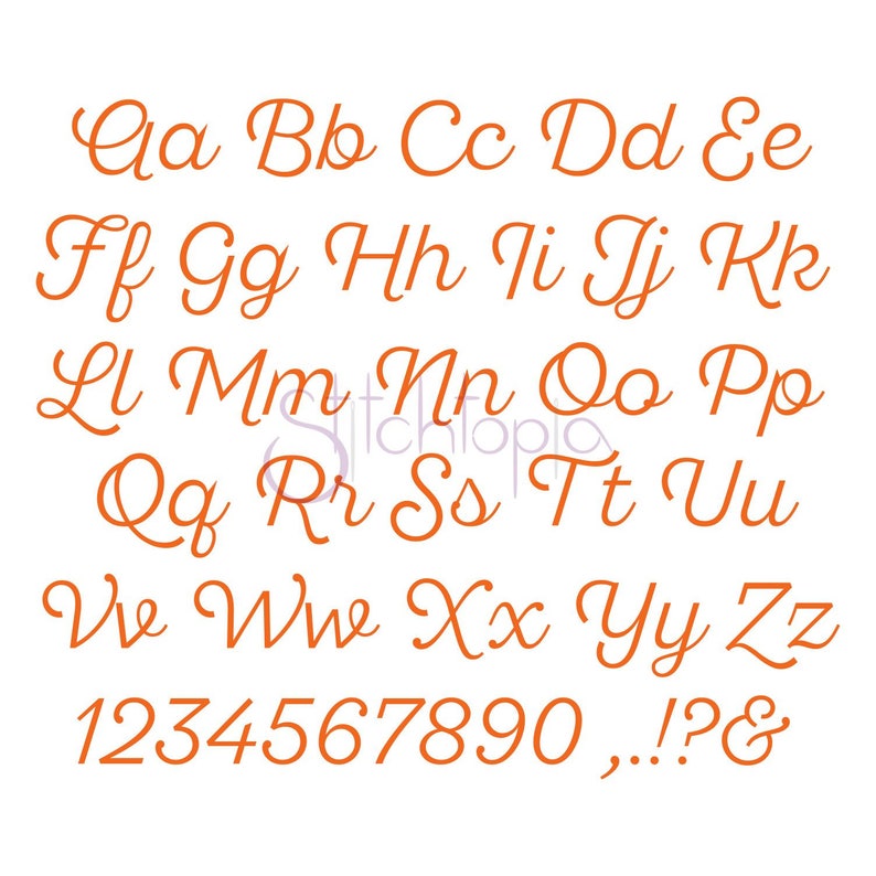 Quinn Embroidery Font Set – .5" 1″ 1.5" 2″ 2.5" 3″ - Machine Embroidery ...