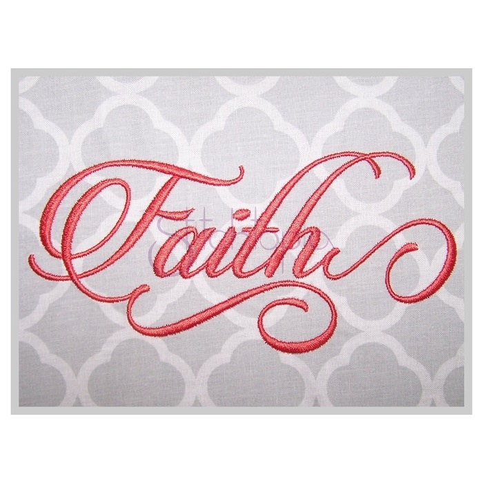 Faith 2 Embroidery Font 1 1.25 1.5 2 | Etsy