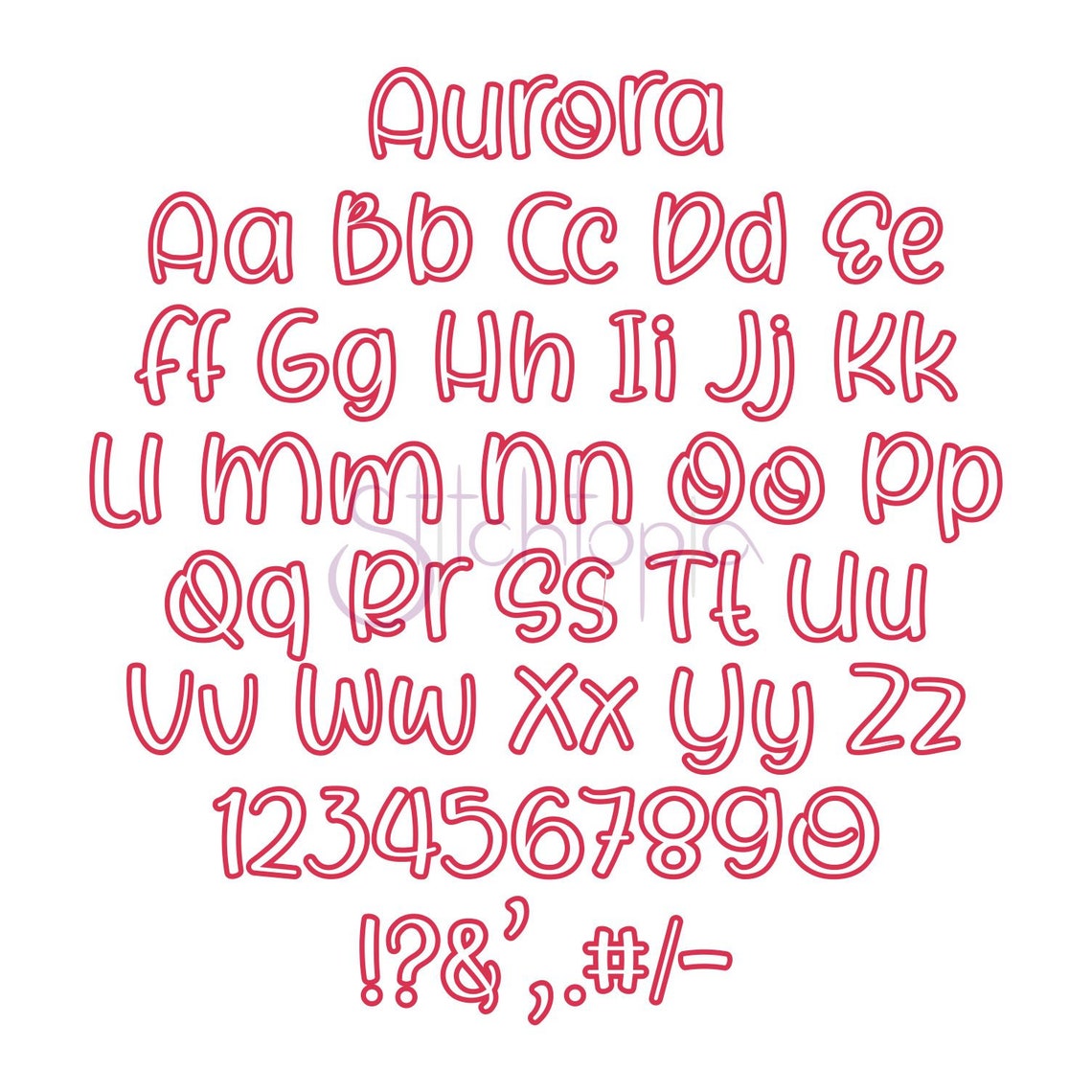 Applique Font Bundle - 10 Applique FONTS - Formats Included: Bx Dst Exp ...