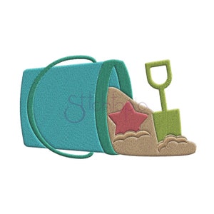 Beach Embroidery Design Set - 10 Designs 6-8 Sizes Each 10 Formats ...