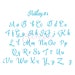 Hailey Embroidery Font #4 – .5" 1″ 1.5" 2″ 2.5" 3″ - 11 Formats BX ...