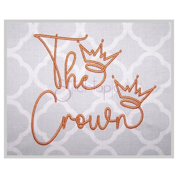 Crown Embroidery Pattern - Etsy