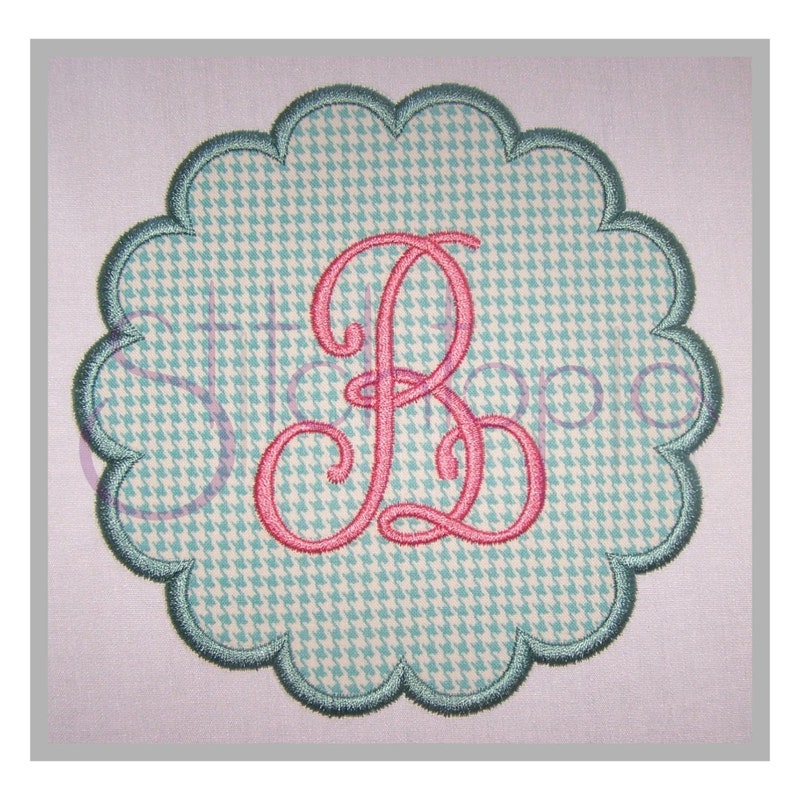 Scallop Applique Circle - Etsy