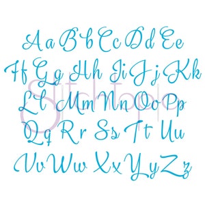 Hailey 4 Monogram Set LARGE - 3.5" 4.5" 5.5" - Machine Embroidery Fonts ...