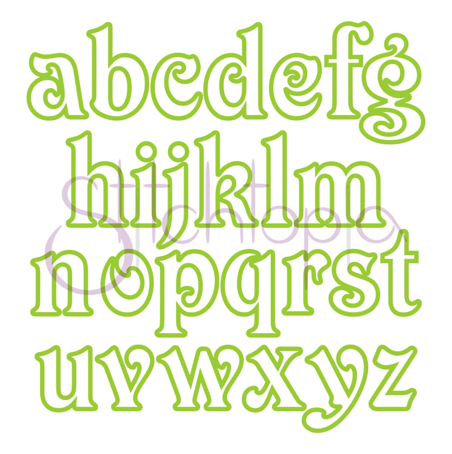 Blake Applique Monogram Set 2″, 3″, 4″ - Lowercase Letters Only ...