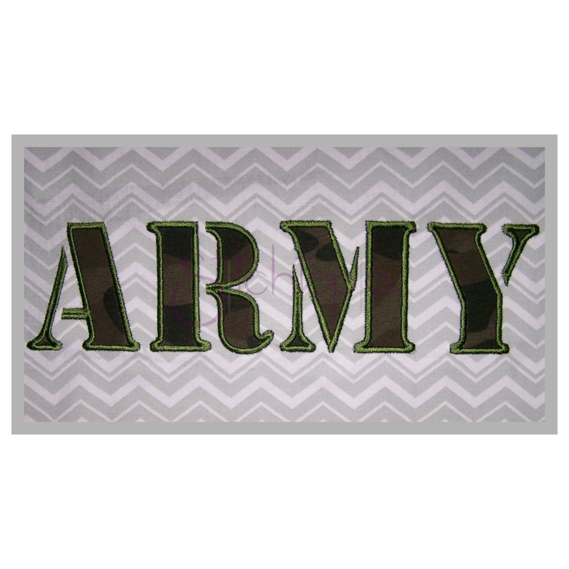 Army Applique Embroidery Font Set 4 4.5 5 | Etsy