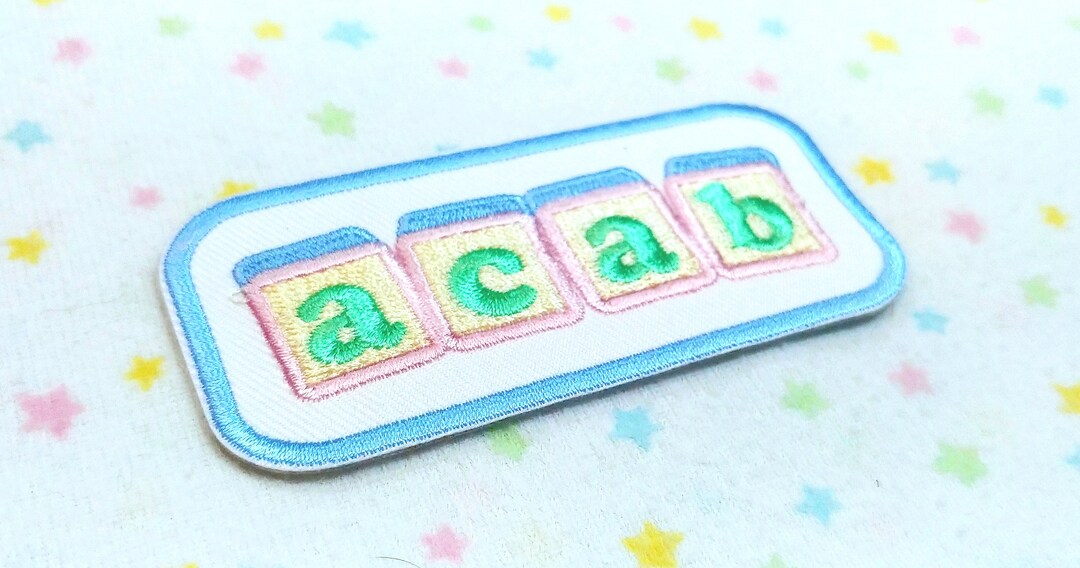 Kawaii Baby Blocks ACAB Patch - Cute ACAB Patch - Etsy