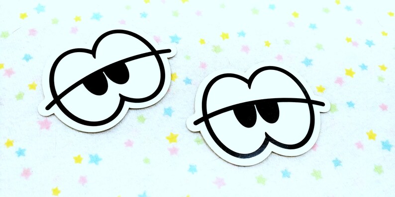 Toony Glow in the Dark Eyes - Hypno Eyes - Vinyl Water Bottle Sticker ...