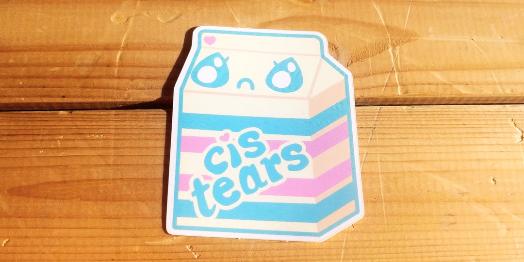 Cis Tears Milk Carton Sticker - Water Bottle Sticker - Laptop Decal - Etsy