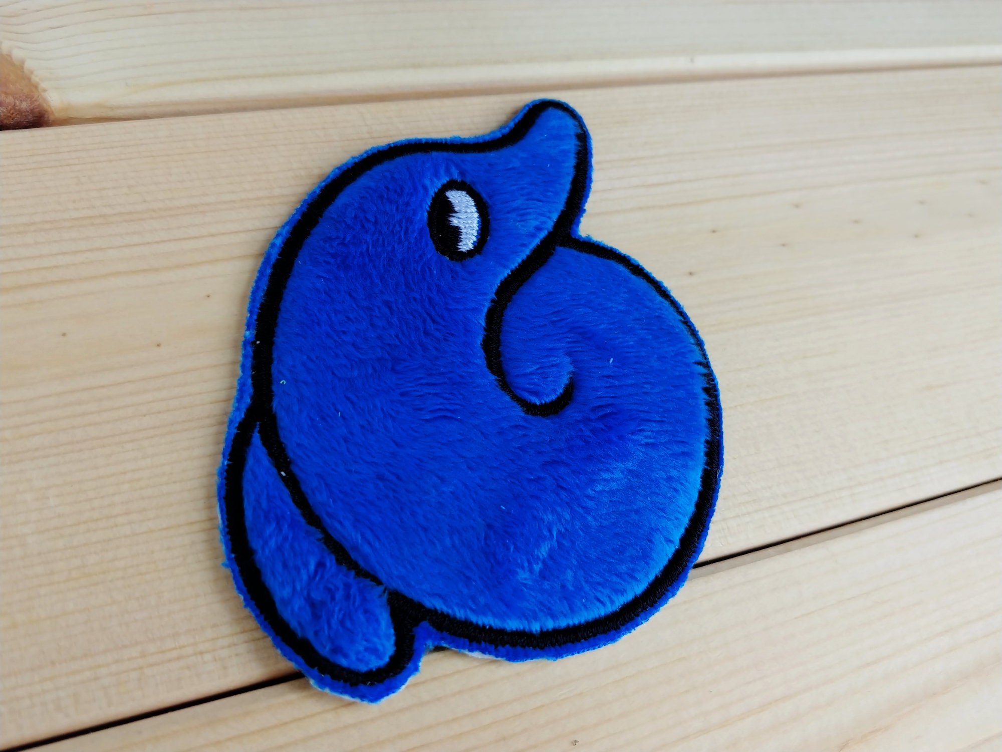 Fuzzy Worm on a String Patches Iron on Embroidered Patches - Etsy Canada