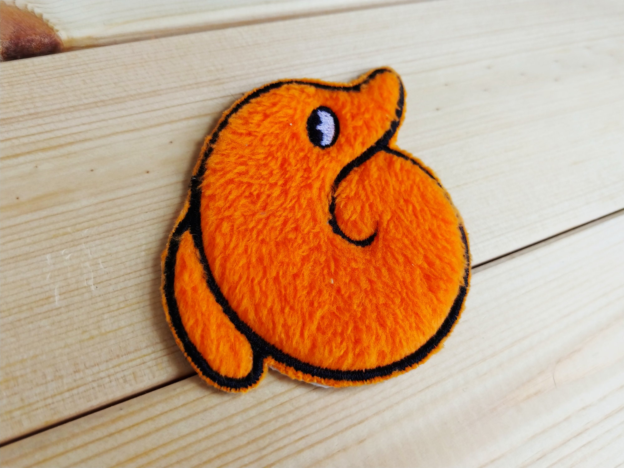 Fuzzy Worm on a String Patches Iron on Embroidered Patches - Etsy Canada