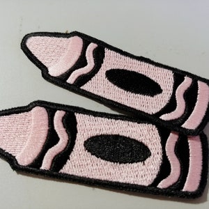 Crayon Embroidered Patches - Kid's Backpack Patch - Etsy