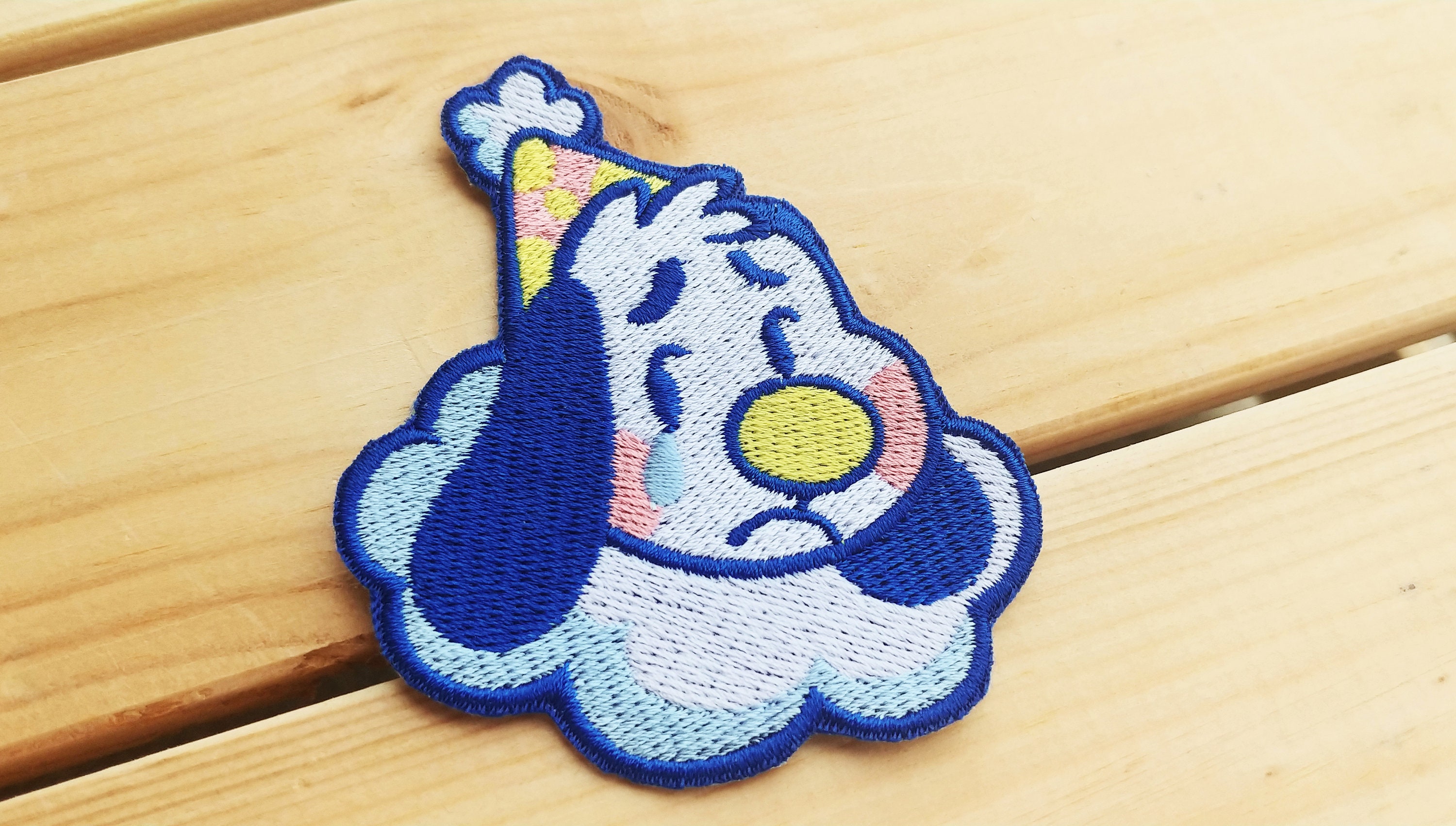 Sad Clown Puppy Embroidered Iron on Patch - Etsy