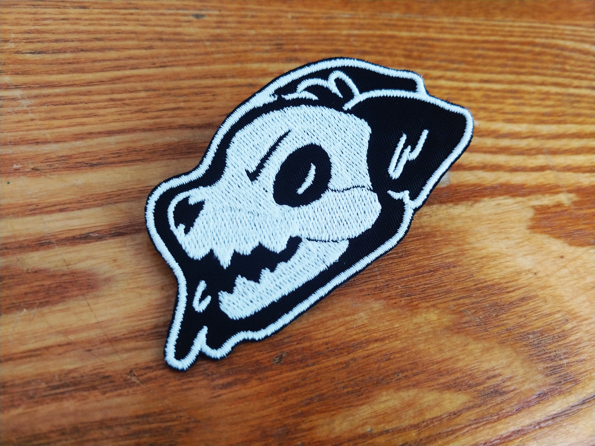 Snarling Goo Skeleton Patch Embroidered Iron on Patch - Etsy